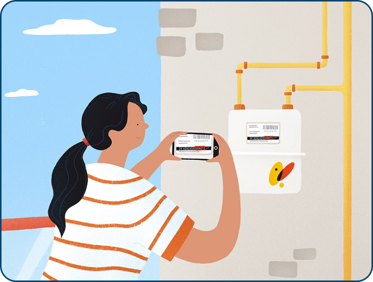 Gas meter reading | Nedgia